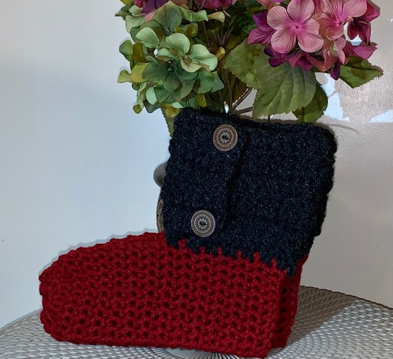 Crochet Boot - Etsy