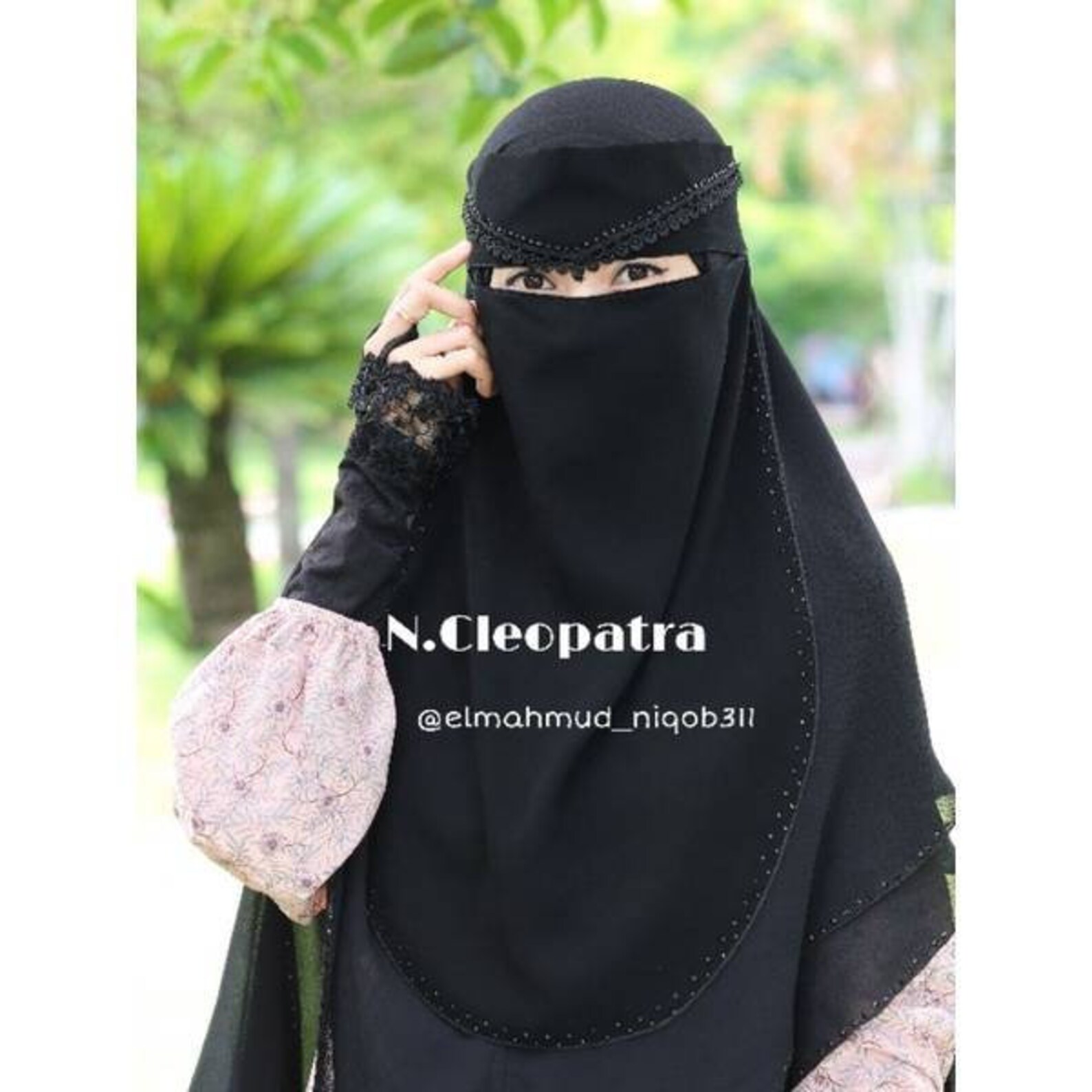 Niqab, Black Niqab, Butterfly Niqab, Lace Niqab, Closed Face Niqab ...