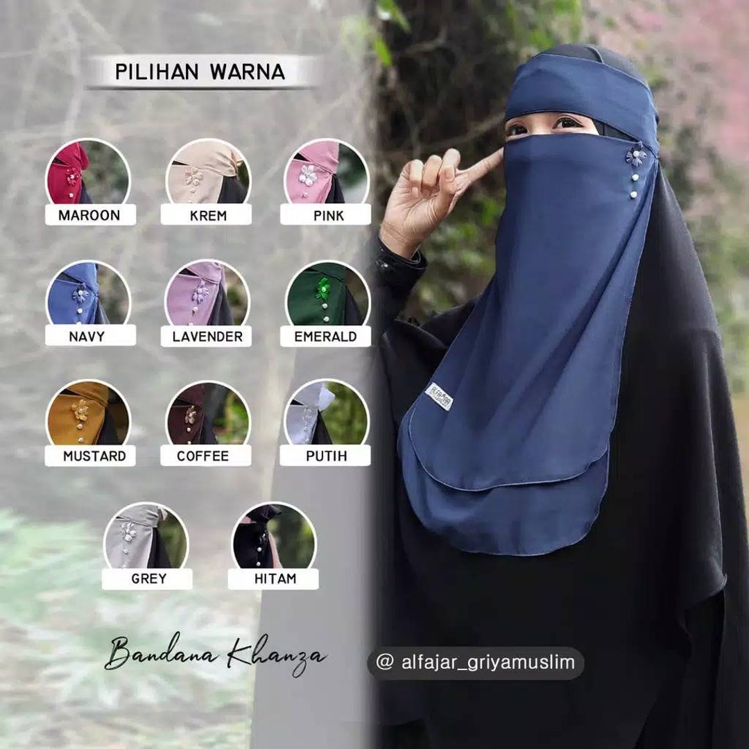 Niqab, Colored Niqab, Niqab, Closed Face Niqab, Chiffon Niqab, Islamic ...