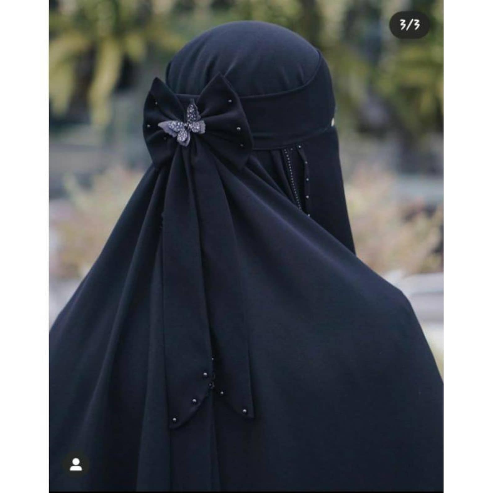 Niqab, Black Niqab, Butterfly Niqab, Lace Niqab, Closed Face Niqab ...