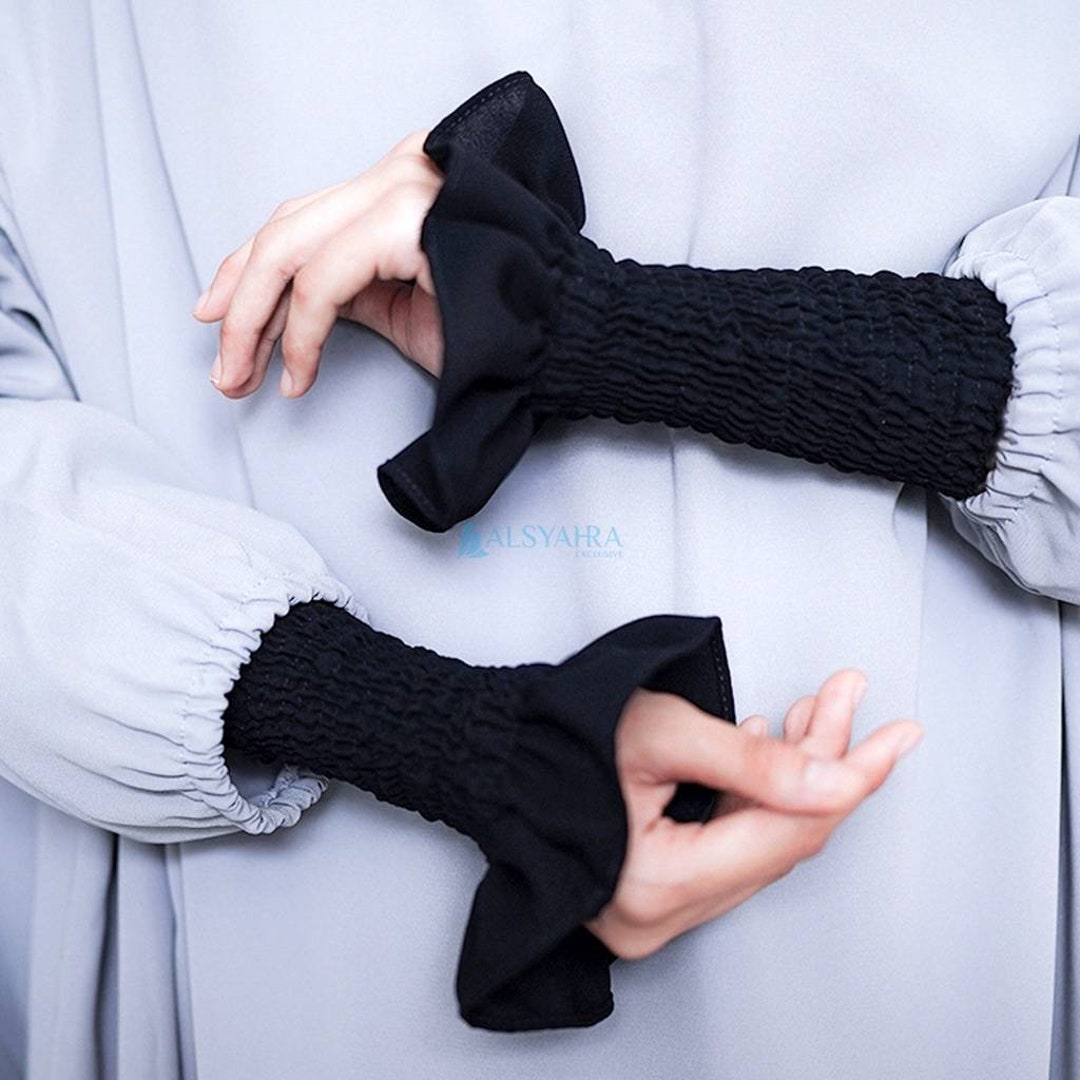 Handsocks / Muslimah Handsocks / Long Gloves wrinkle Handsocks, Scrunch ...