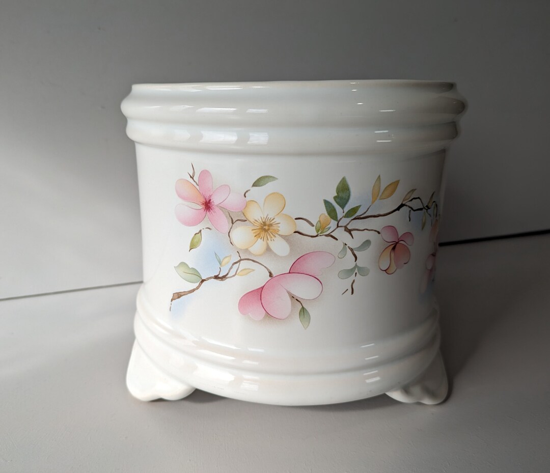 Vintage Plant Pot by Crown Windsor, Ceramic Plant Pot Planter, Sweet ...