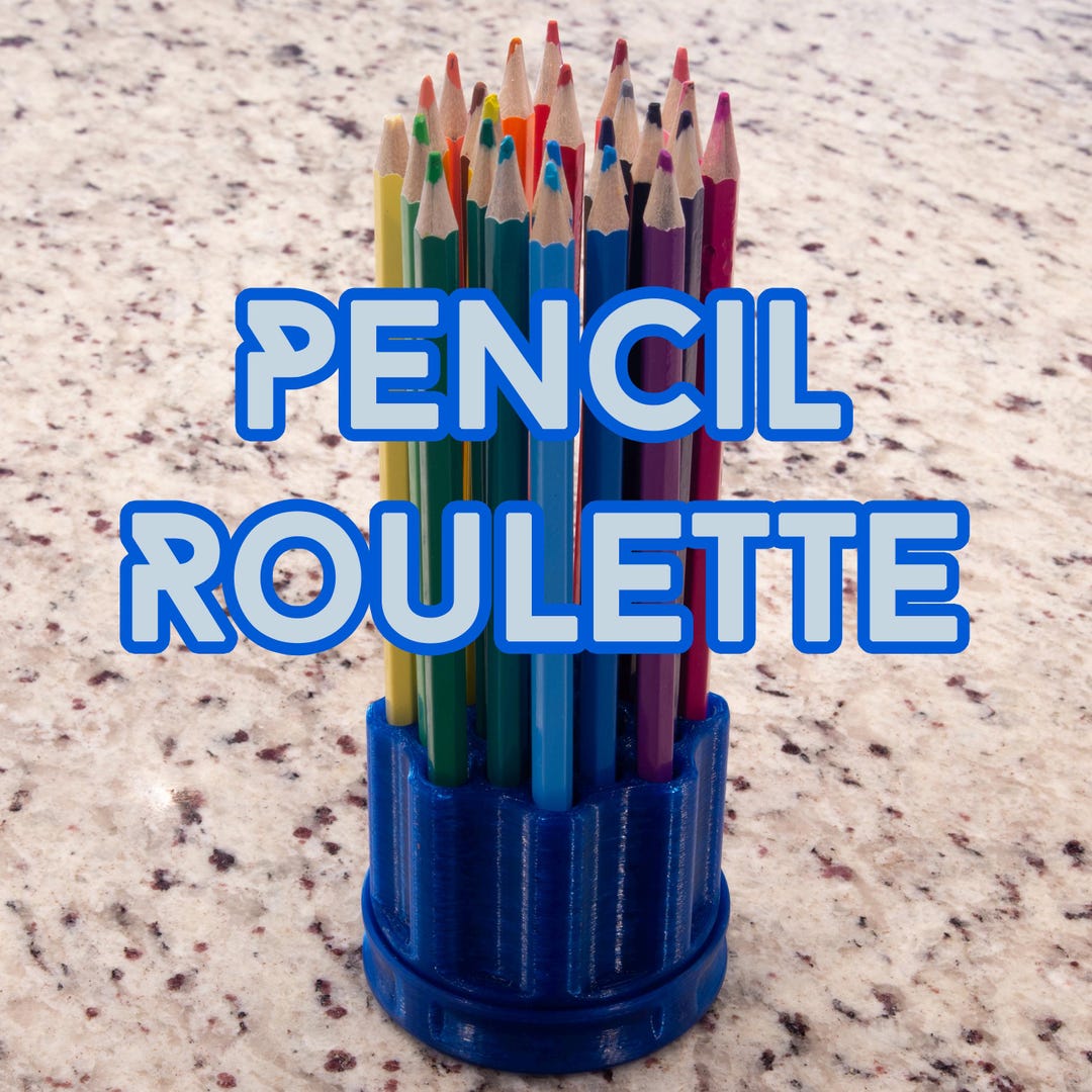 FUN, Spinning Pencil and Pen Stand! Great for Artist to Keep Colored ...