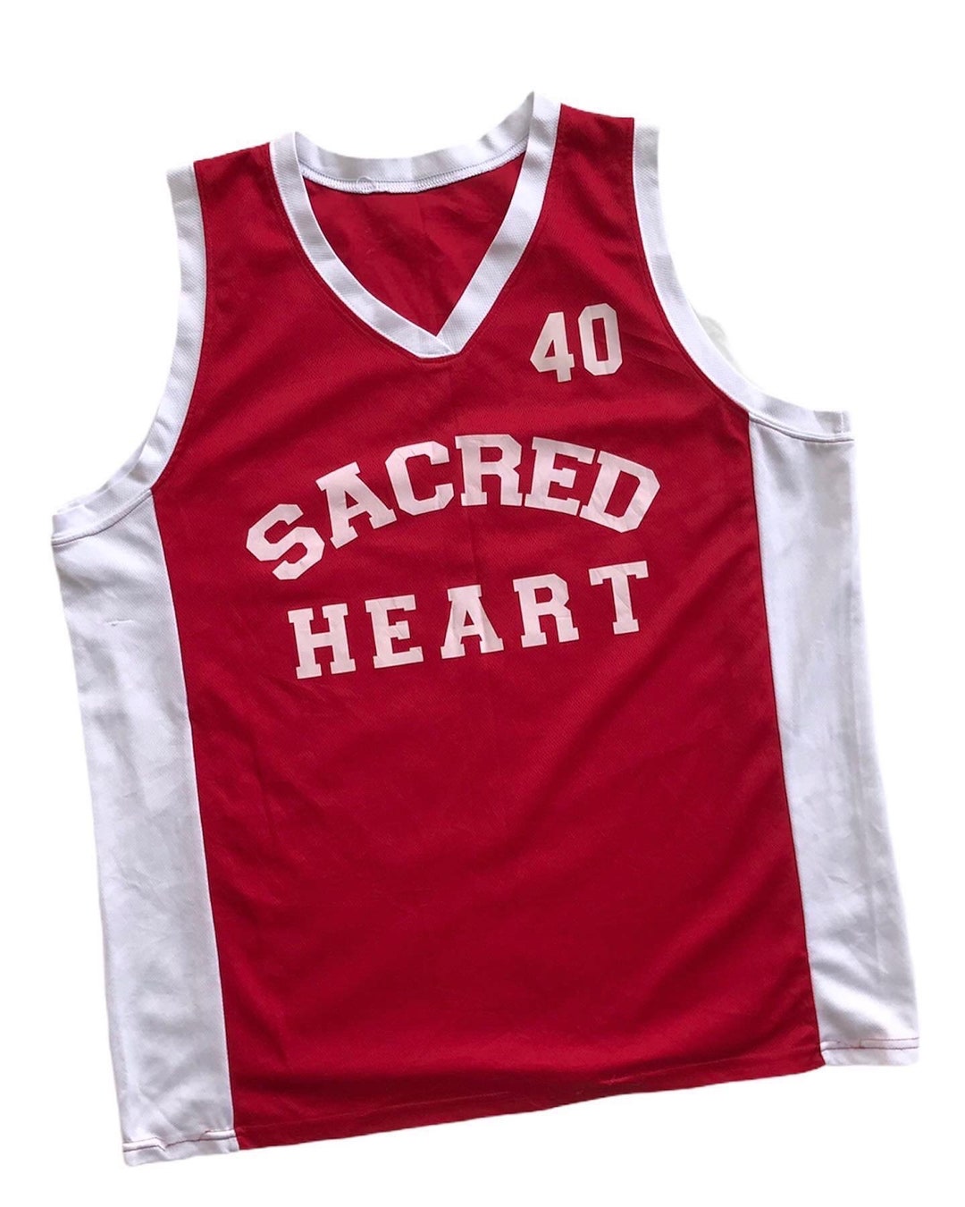 Men Vintage Basketball Jersey Tank Top Singlet Sleeveless Red White ...
