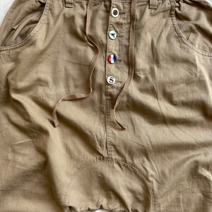 Vintage Ethnic Japanese Harem Pant Chino Beige Trouser Elastic ...