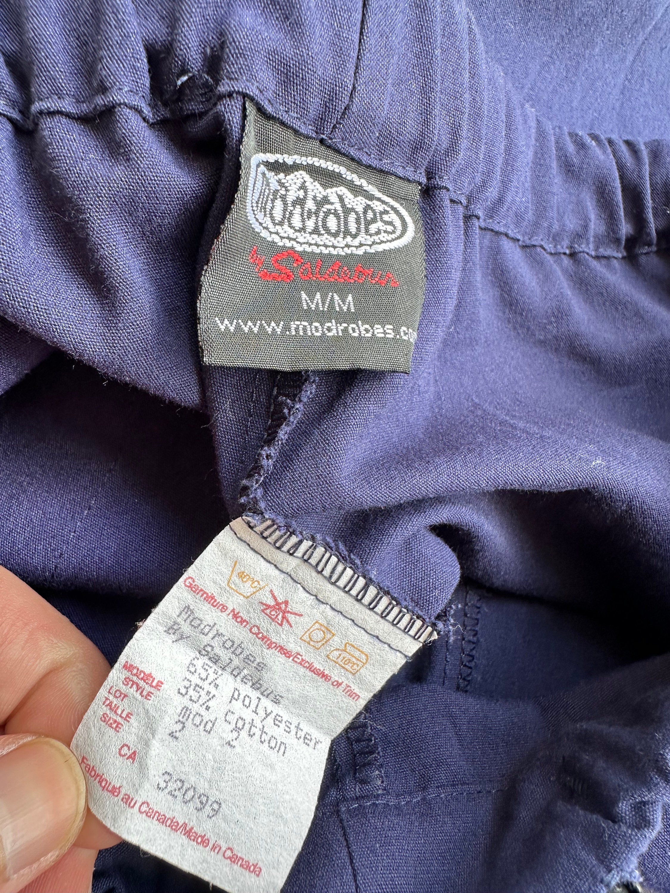 Rare Vintage Navy Blue Trouser Wide Leg Pant Authentic Modrobes ...