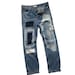 Rare Unique Vintage Patchwork Jeans Reworked Remake Artwork Frayed ...