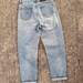 Rare Unique Vintage Patchwork Jeans Reworked Street Style Repair Frayed ...