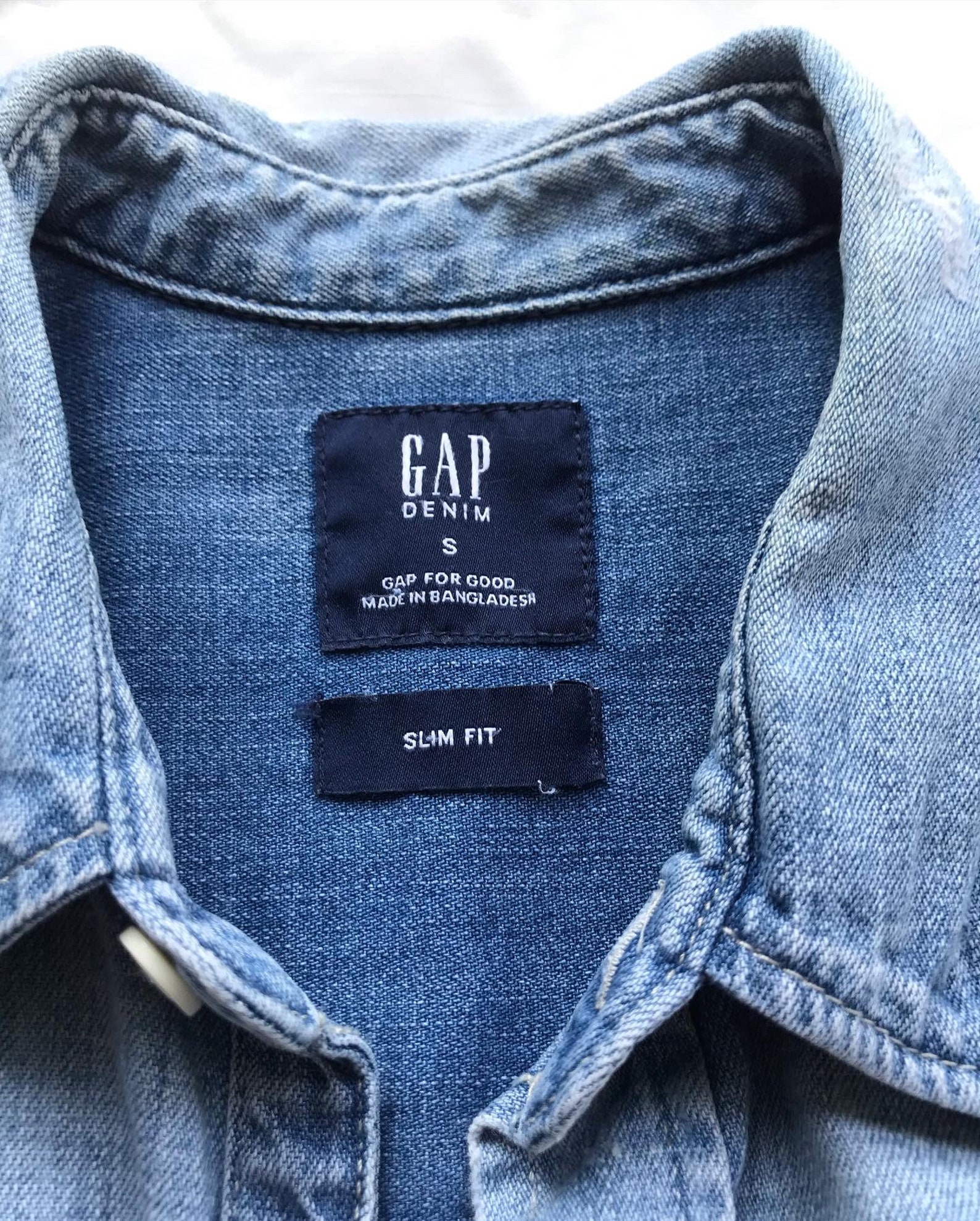 Retro Rework Men Vintage 80s Light Blue Denim Shirts Distressed ...