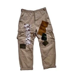 Unique Vintage Patchwork Combat Camo Pant Military Desert Army Upcycled ...