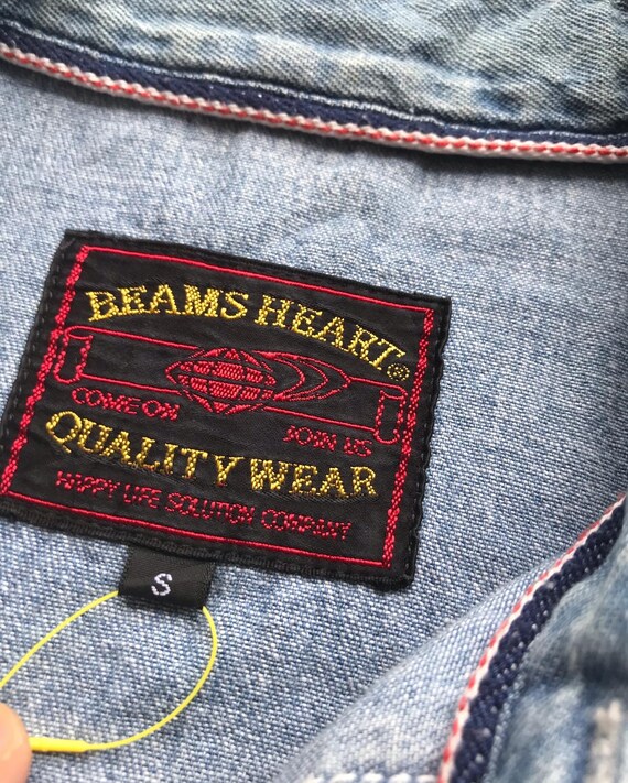 Men’s Blue Indigo Denim Shirts Vintage Authentic Jean… - Gem