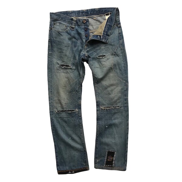 Patchwork Jeans - Etsy