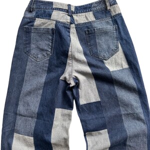 Rare Unique Vintage Patchwork Jeans Colourblock Indi Remake Artwork ...