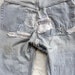 Rare Unique Vintage Patchwork Jean Reworked Remake Distressed Ripped ...