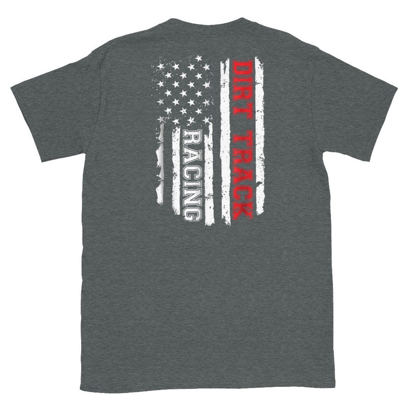 Dirt Track Racing American Flag Short-sleeve Adult T-shirt - Etsy