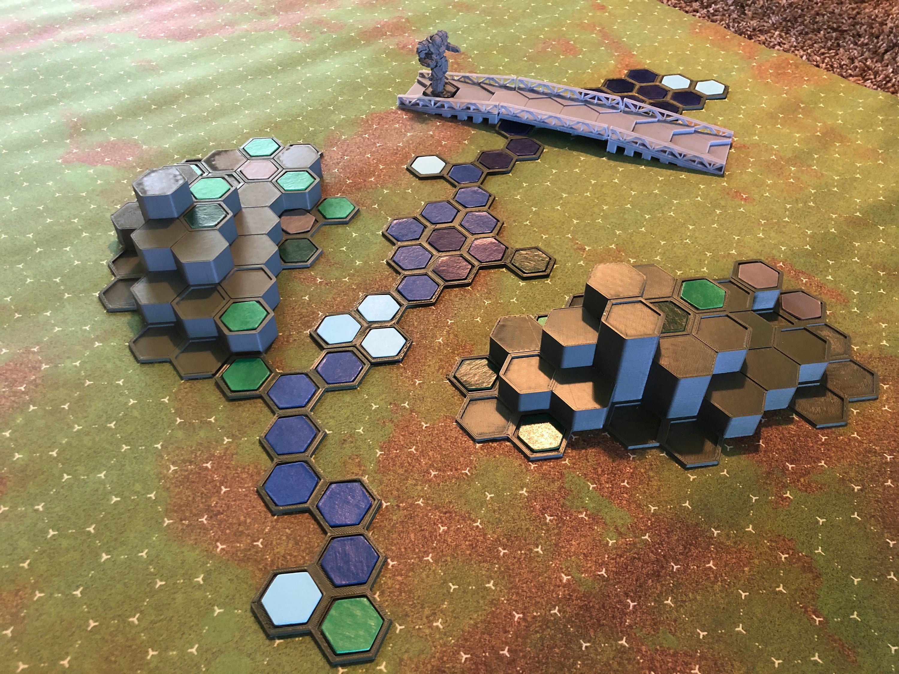 Battletech Compatible Hex Map Modular Modifiable Terrain | Etsy