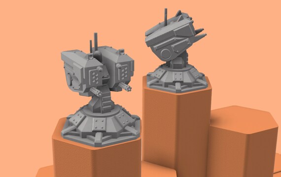 Small Turrets Shredder Battletech-compatible | Etsy