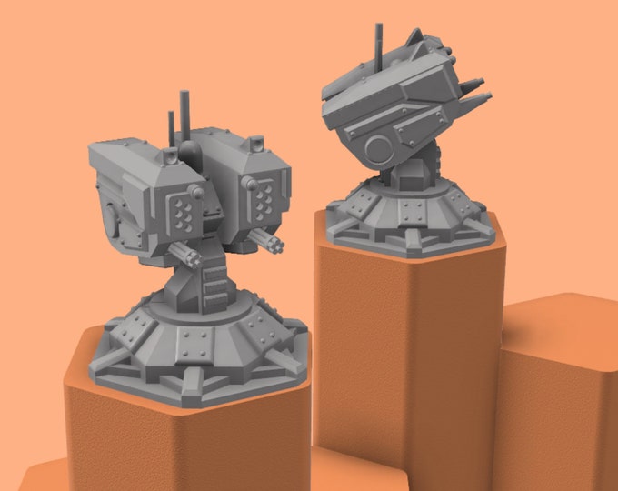 Small Turrets Shredder Battletech-compatible - Etsy