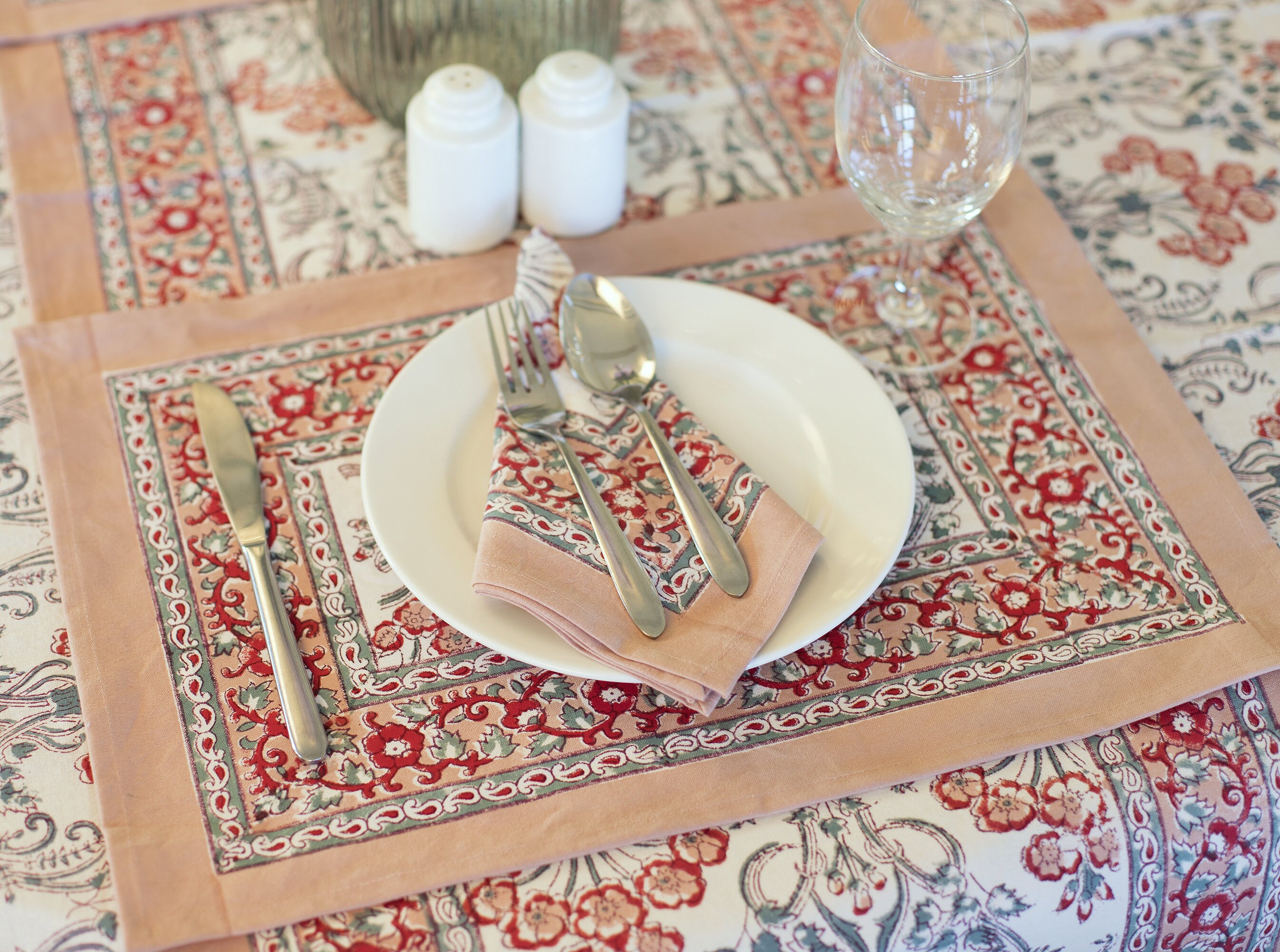 Floral Round Tablecloth Indian Block Printed Round Table - Etsy