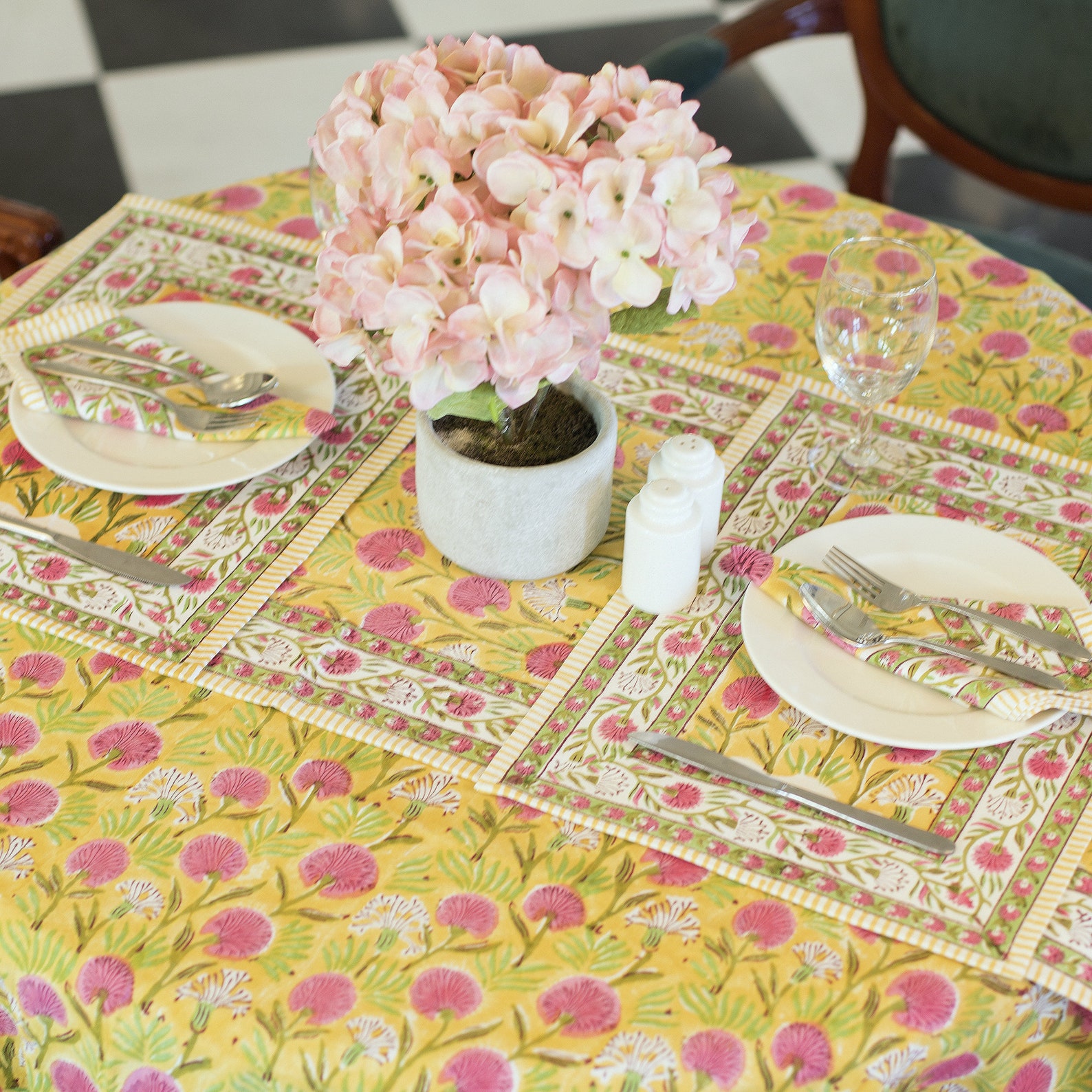 Wedding Round Tablecloth Indian Block Printed Round - Etsy