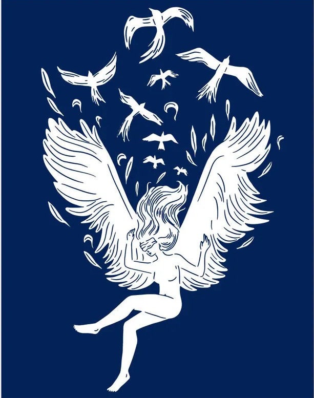 Falling Angel Doves Poster 17x24 inch | Etsy