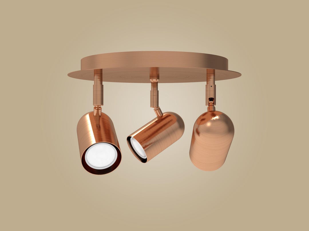 Circle Laser Spot Copper Modern Adjustable Indoor Ceiling & Wall ...