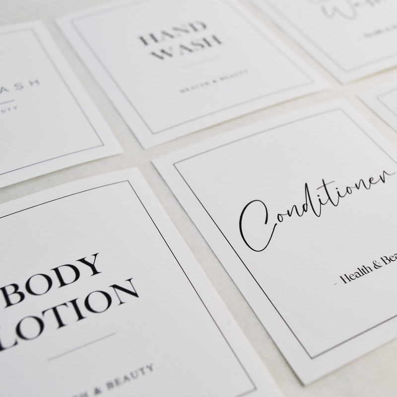 Calligraphy Storage Labels - Etsy
