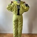 Vintage Lemon Ski Suit With Beautiful Black Contrasted - Etsy