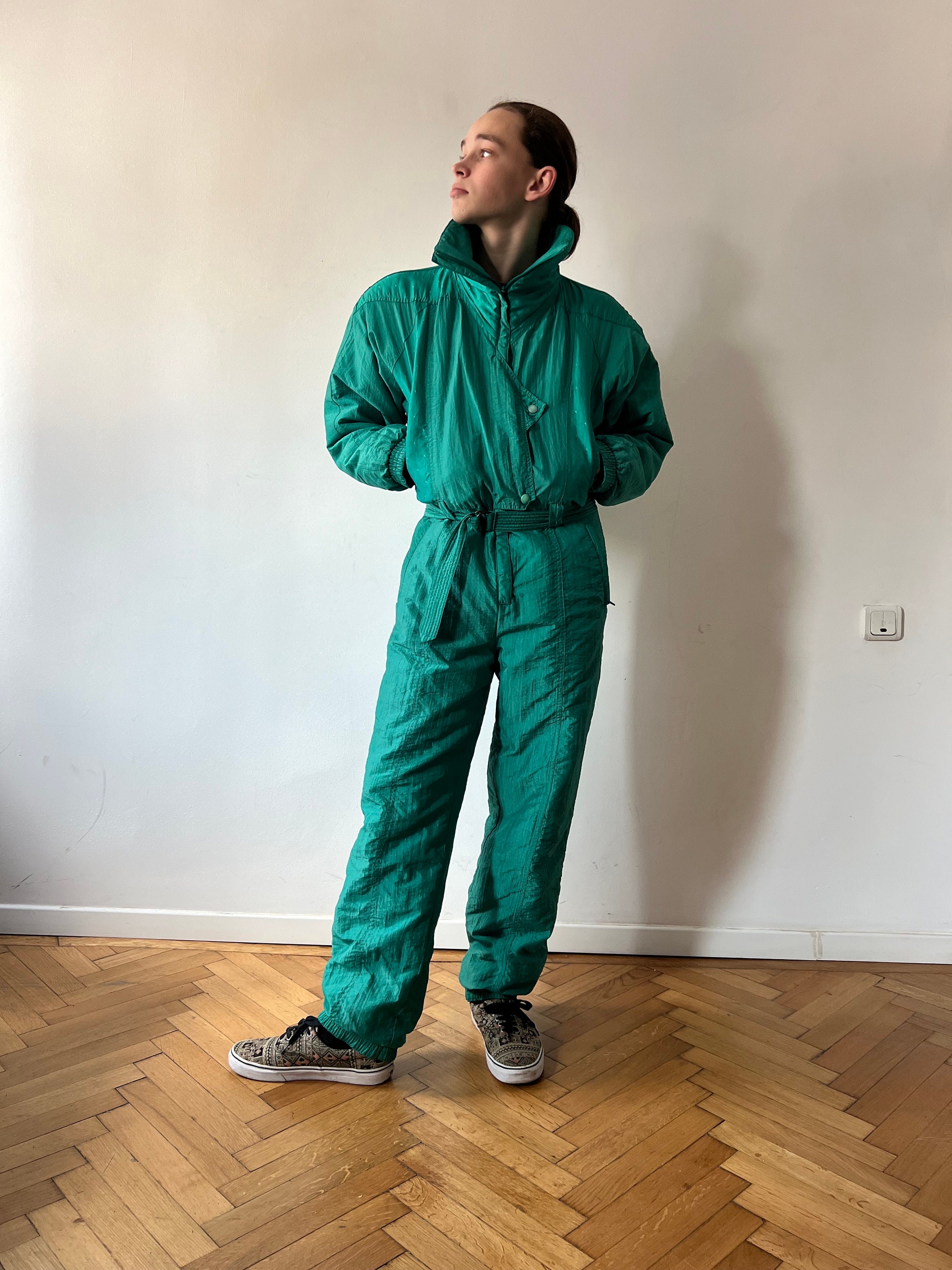 Fabulous Vintage Turquoise Ski Suit Overall, Size M Men or L/XL Women ...