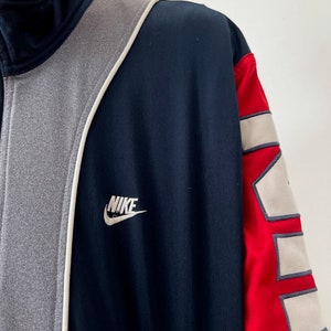 Vintage Blue and Red Nike Tracktop, Suits +-XL Men or Oversized XL ...