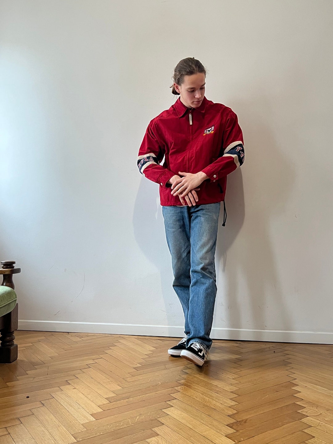 Gorgeous Vintage Red Disneyland Jacket, Size Oversized M/L Men or ...