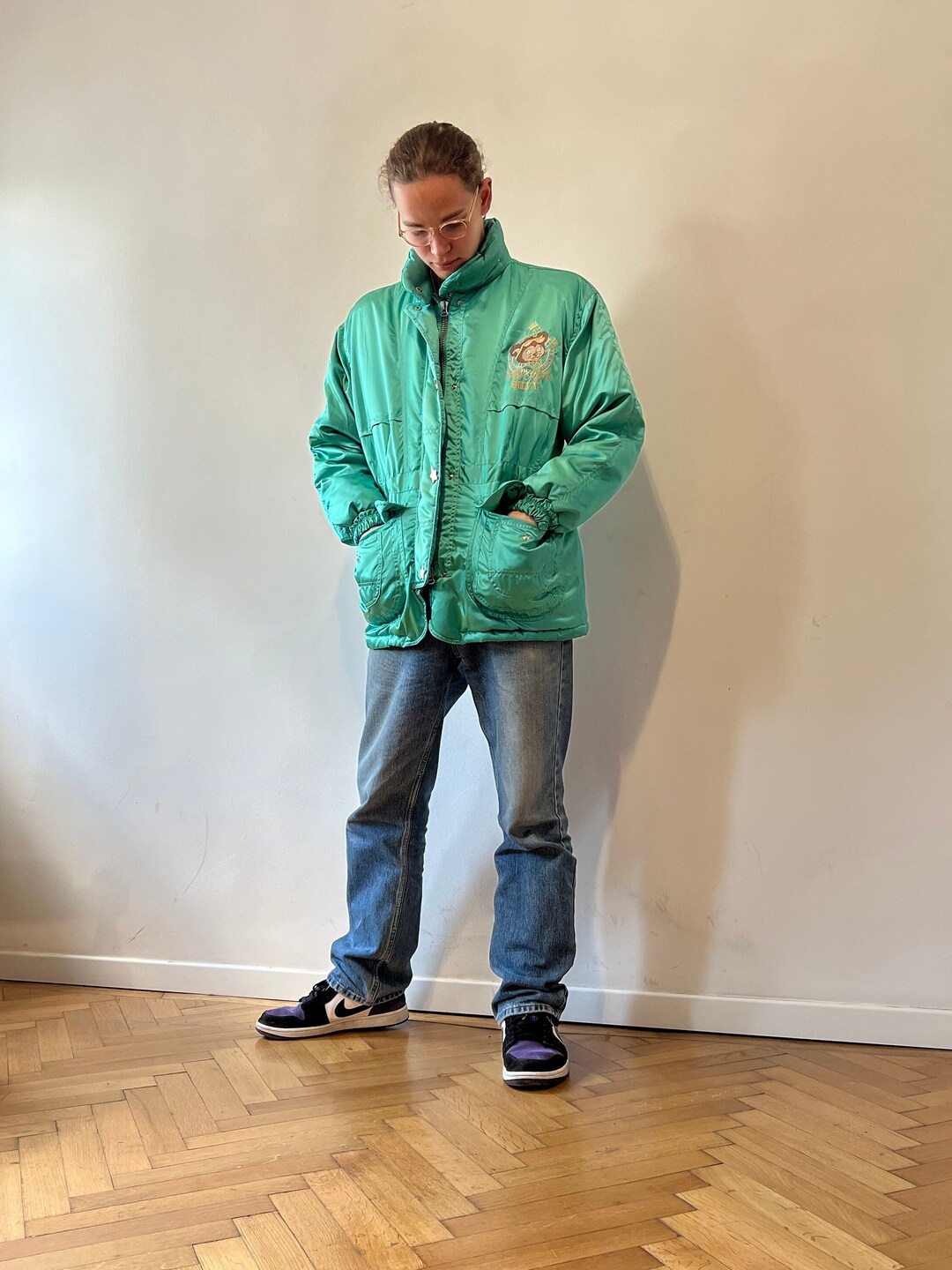 Cute Vintage Turquoise Silvy Ski Jacket With Thermal Insulation and ...