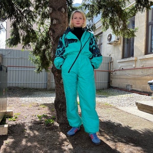 Awesome Vintage Green Black Sven Olson Ski Suit Overall, It Suits From ...