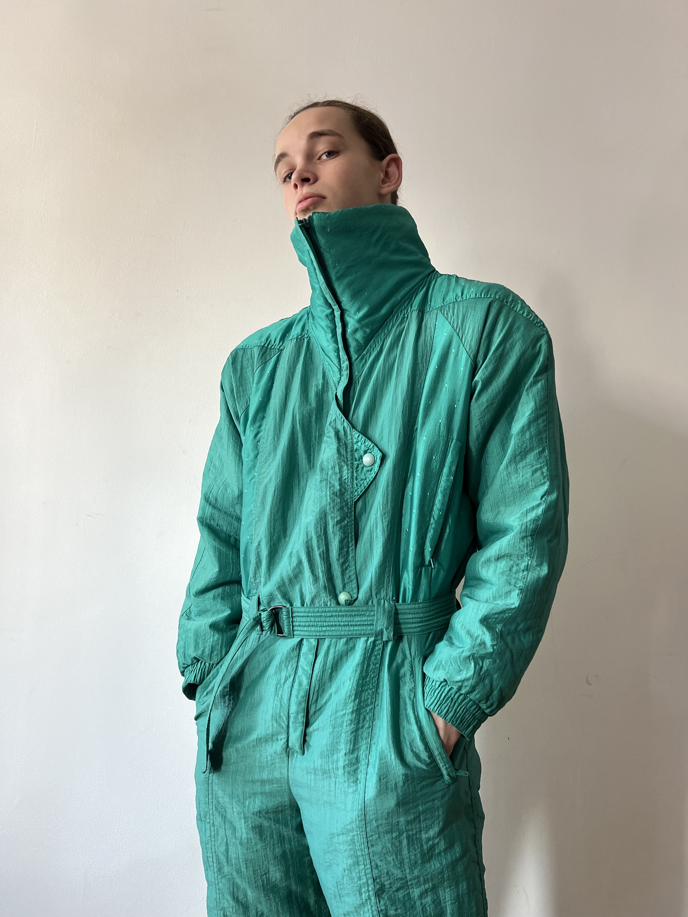 Fabulous Vintage Turquoise Ski Suit Overall, Size M Men or L/XL Women ...