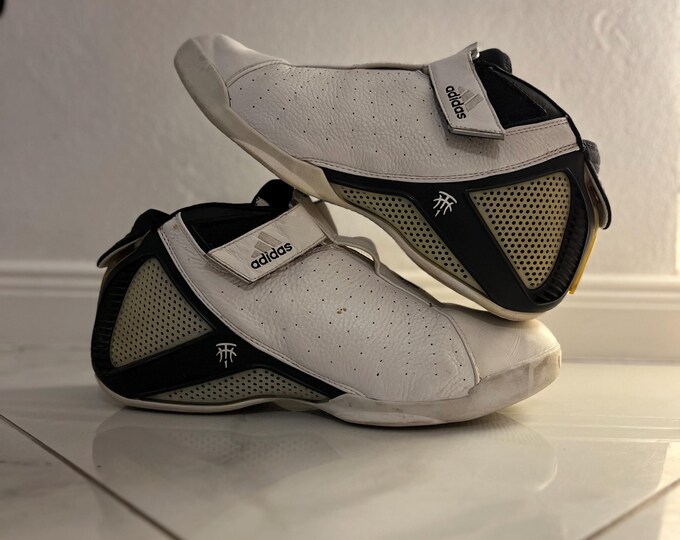 Vintage 2005 Adidas T Mac 4 Basketball Sneakers, Size 46, Adjustable Ankle Device, Engineered ...
