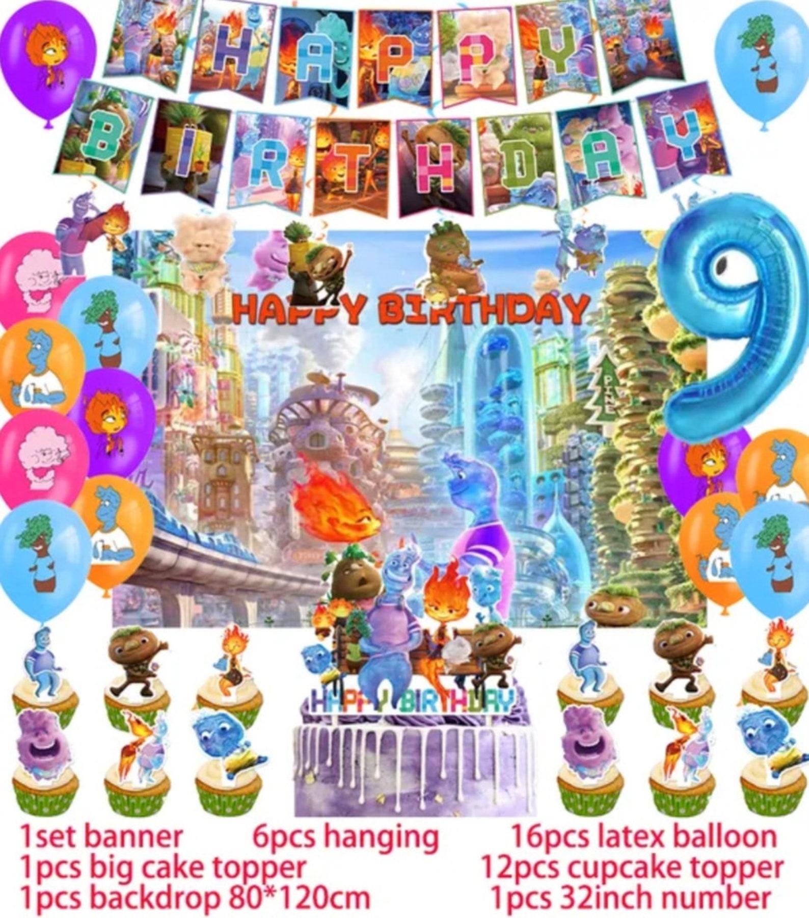 Elemental Birthday Party Decoration Theme Party Supplies Ember - Etsy