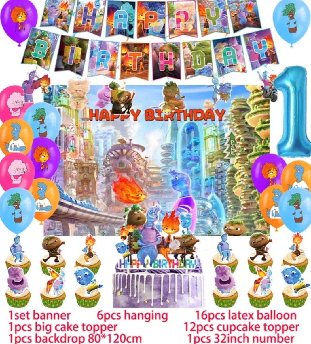 Elemental Birthday Party Decoration Theme Party Supplies Ember - Etsy