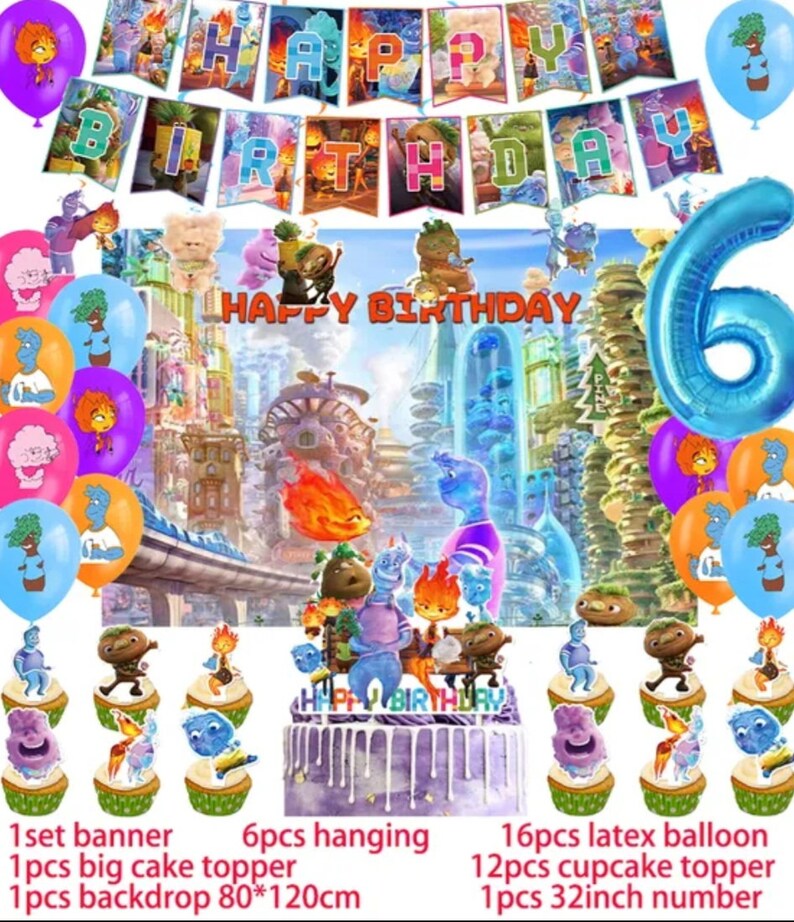 Elemental Birthday Party Decoration Theme Party Supplies Ember - Etsy