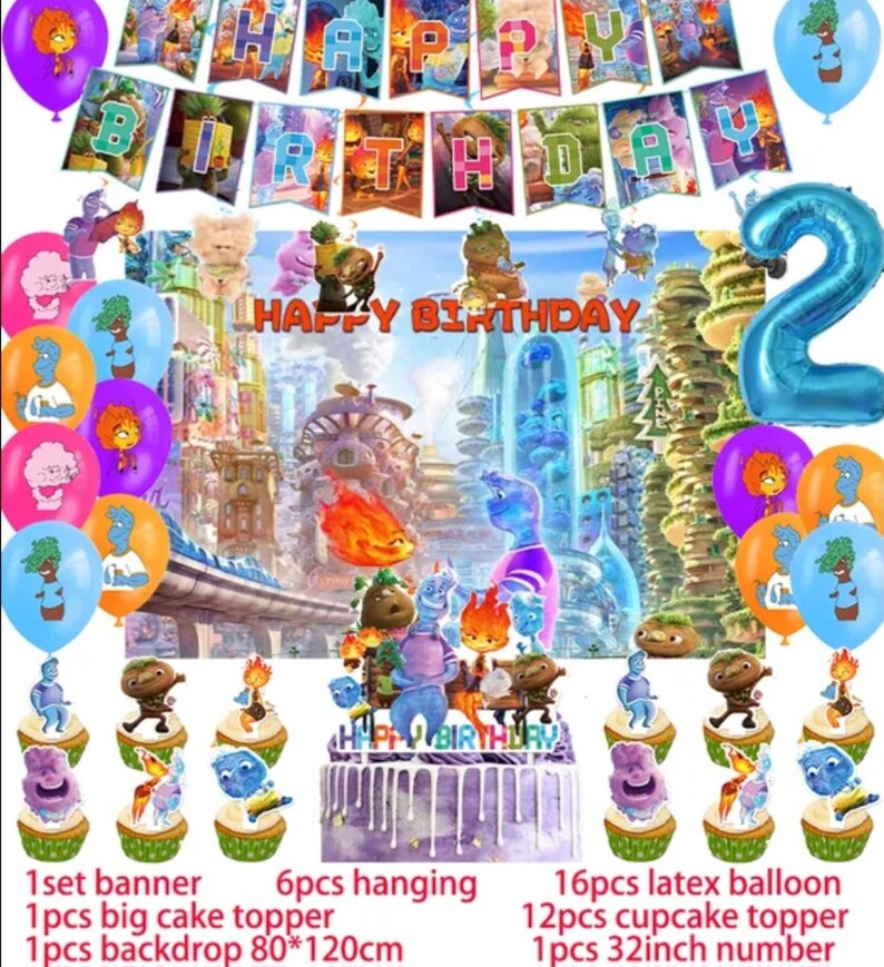 Elemental Birthday Party Decoration Theme Party Supplies Ember - Etsy