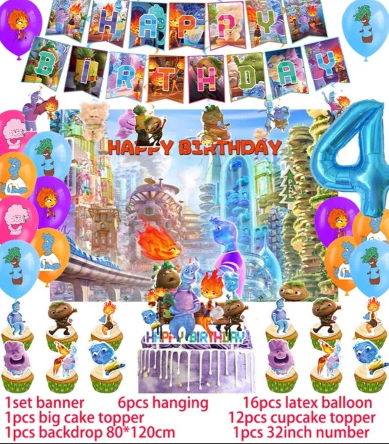 Elemental Birthday Party Decoration Theme Party Supplies Ember - Etsy