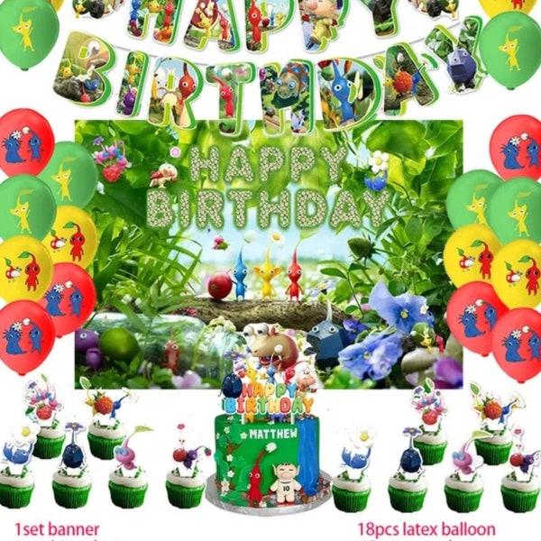 Pikmin Party Decor - Etsy