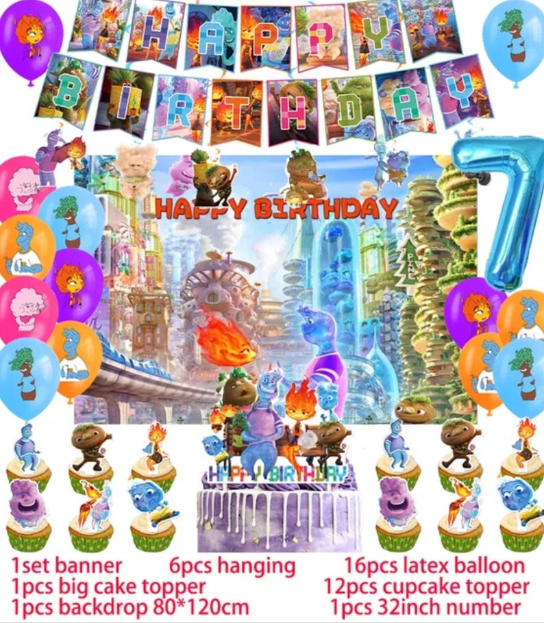 Elemental Birthday Party Decoration Theme Party Supplies Ember - Etsy