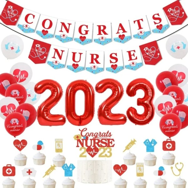 Nursing Graduation Party Decorations - Shop Online - Etsy