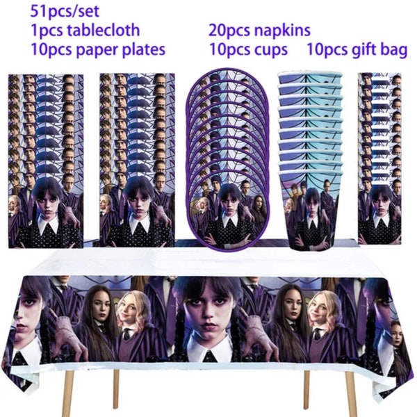 Wednesday Addams Party Banner - Etsy