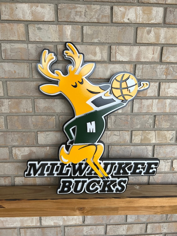Old School Bucks Logo Milwaukee Bucks: Classic Crest T Shirt – Shop