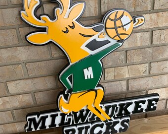 Milwaukee Bucks Wood Sign | Etsy