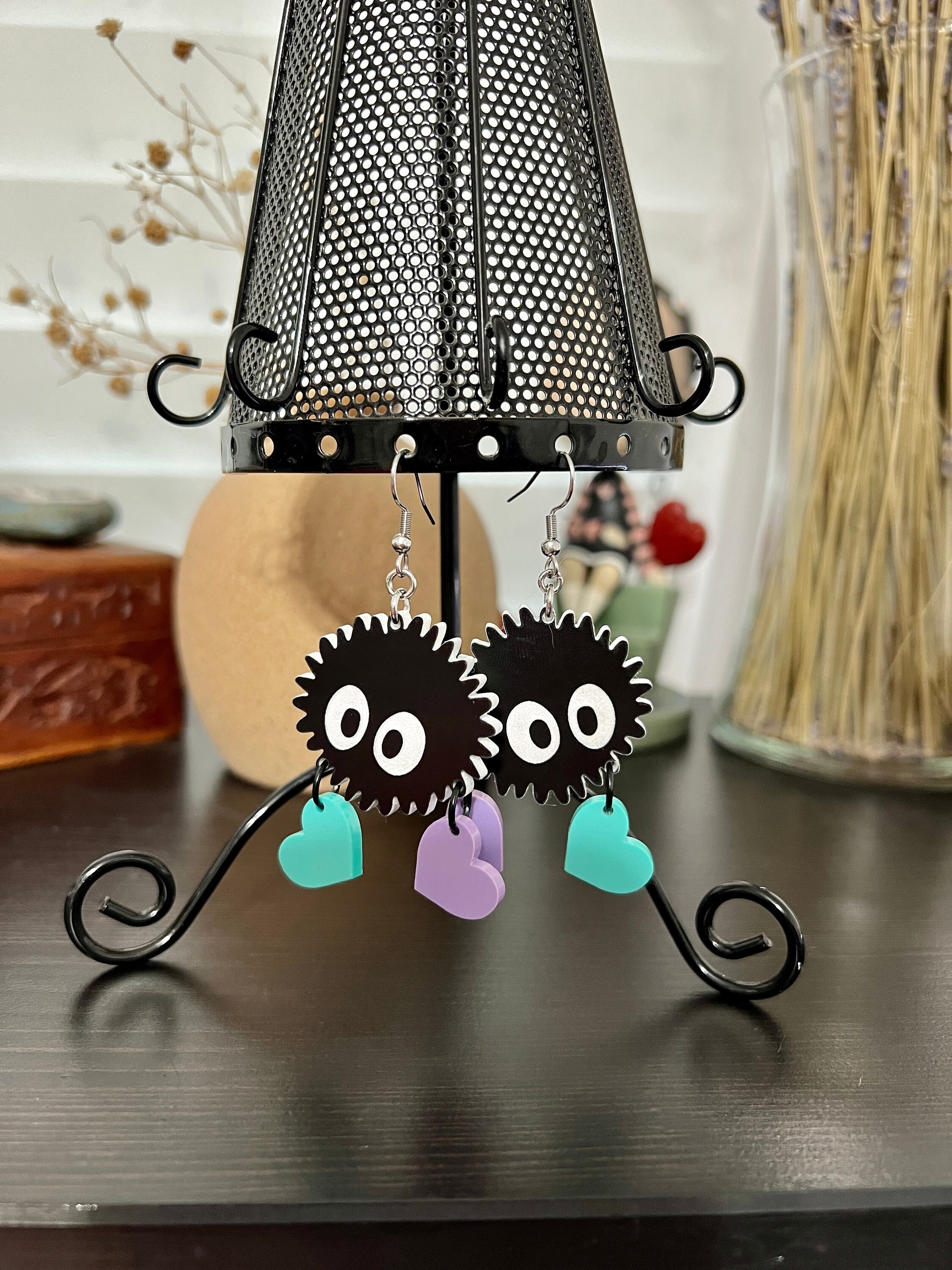 Love Sprites Acrylic Earrings Laser Cut and Engraved Statement Earrings ...