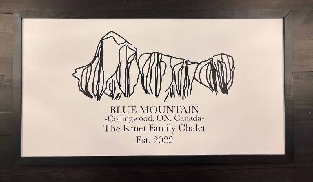 Custom Ski Hill/ Trail Map Sign - Etsy