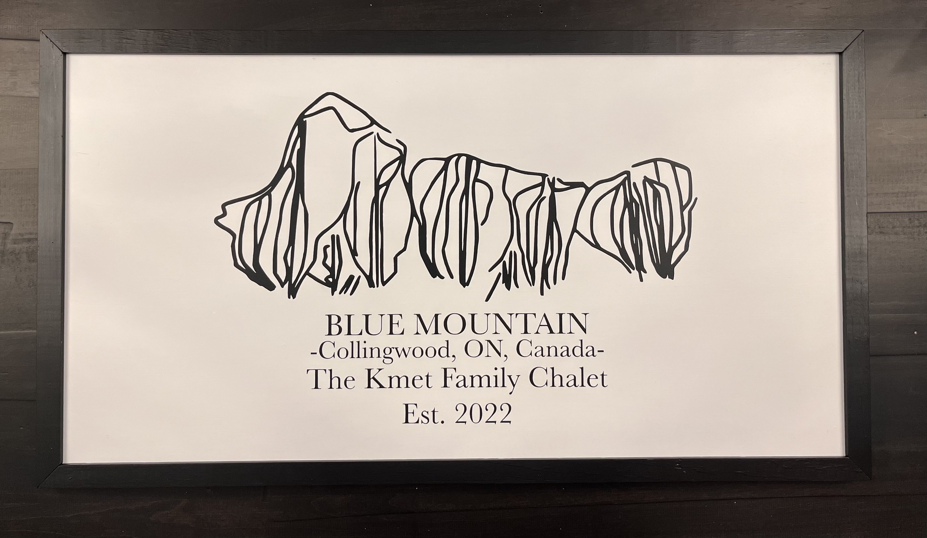 Custom Ski Hill/ Trail Map Sign - Etsy