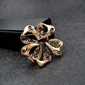 Rhinestone Bow Brooches for Women Vintage Fashion Bowknot Brooch Pin ...